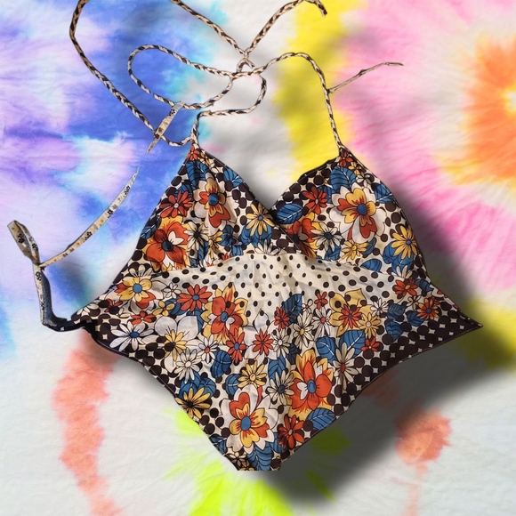 Authentic Original Vintage Style | Tops | Vintage Handmade Hankerchief ...